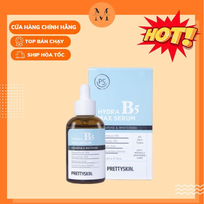 [Hàng Chính Hãng] Tinh Chất Làm Dịu Da Prettyskin Hydra B5 Max Serum 50ml | Shopee Việt Nam