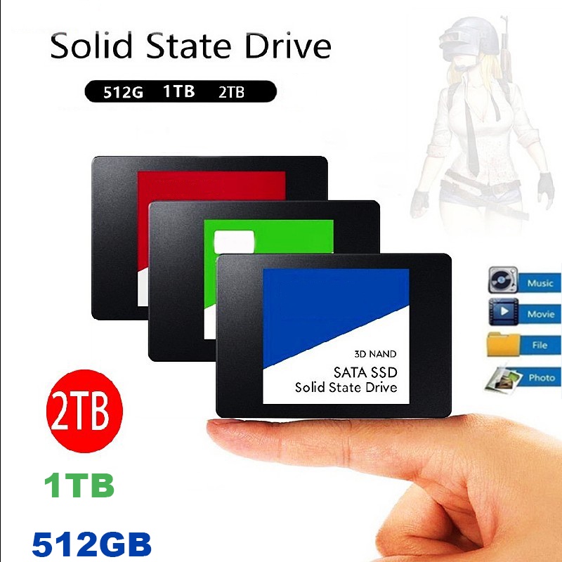 Ổ Cứng SSD SATA SSD 2.5Inch 500GB HD 1TB 2TB Tốc Độ Cao Cho Laptop ...