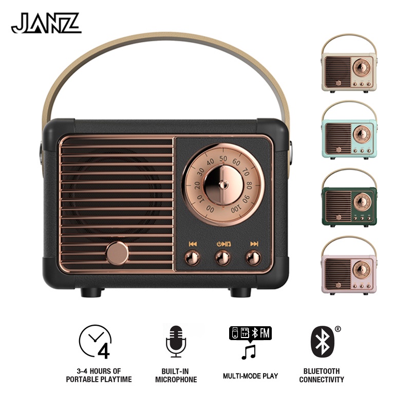 Loa Bluetooth Retro Loa Siêu Trầm Cổ Điển Đài FM Máy Nghe Nhạc Mini ...