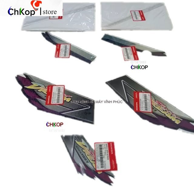 Combo Bộ Tem Dream việt 2006-2007 - Chính hãng honda | Shopee Việt Nam