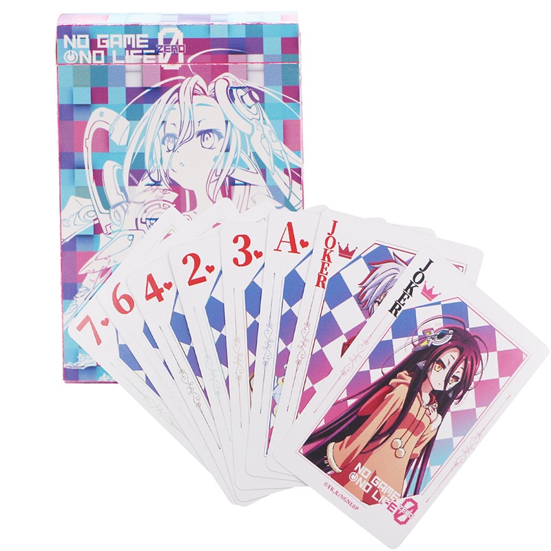 Anime NO GAME NO LIFE Cosplay Board Game Cards Shiro Sora Hardcover ...