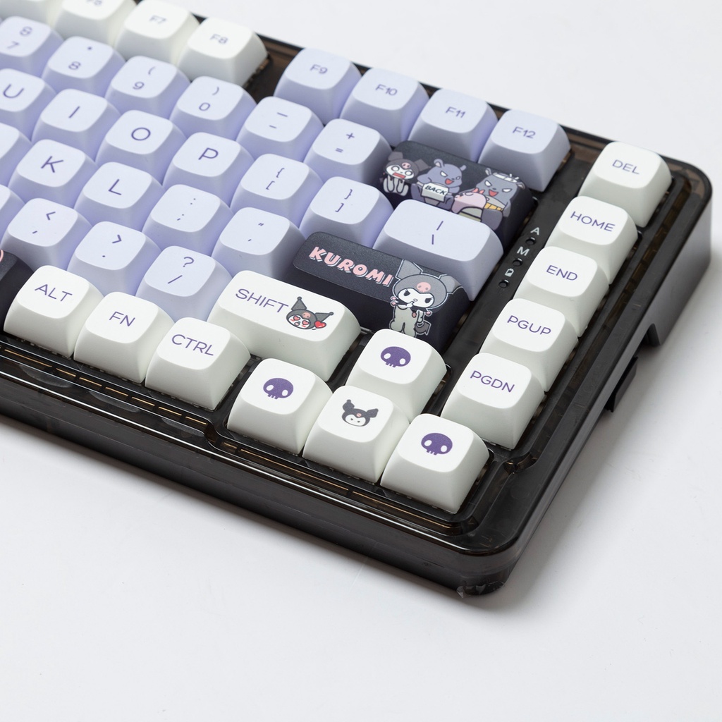 Moa PBT KEYCAPS Hoạt Hình Kuromi Tím Oải Hương KEYCAPS XDA Hight Dễ ...