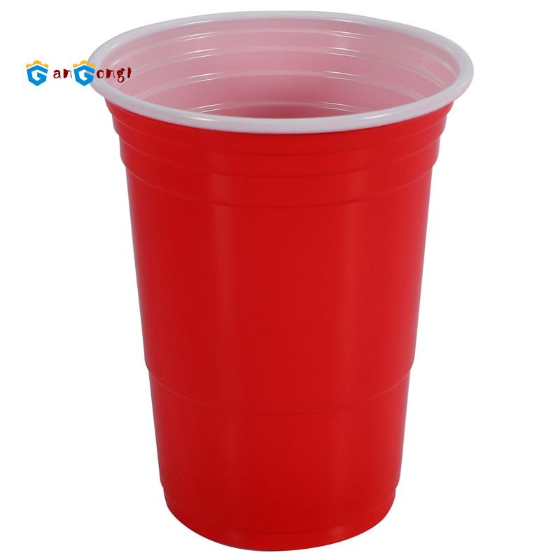 50Pcs/Set 450Ml Red Disposable Plastic Cup Party Cup Bar Restaurant ...