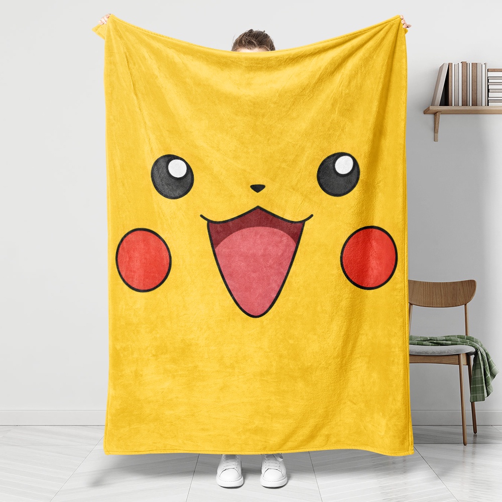 Chăn flannel 4 Kích Thước Nhật Bản In Hình Hoạt Họa pokemon pikachu Một ...