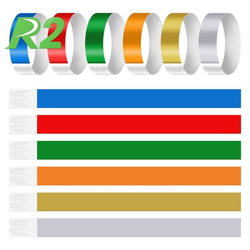 600 PCS Neon Colored Wristbands for Events, Synthetic Paper Waterproof ...