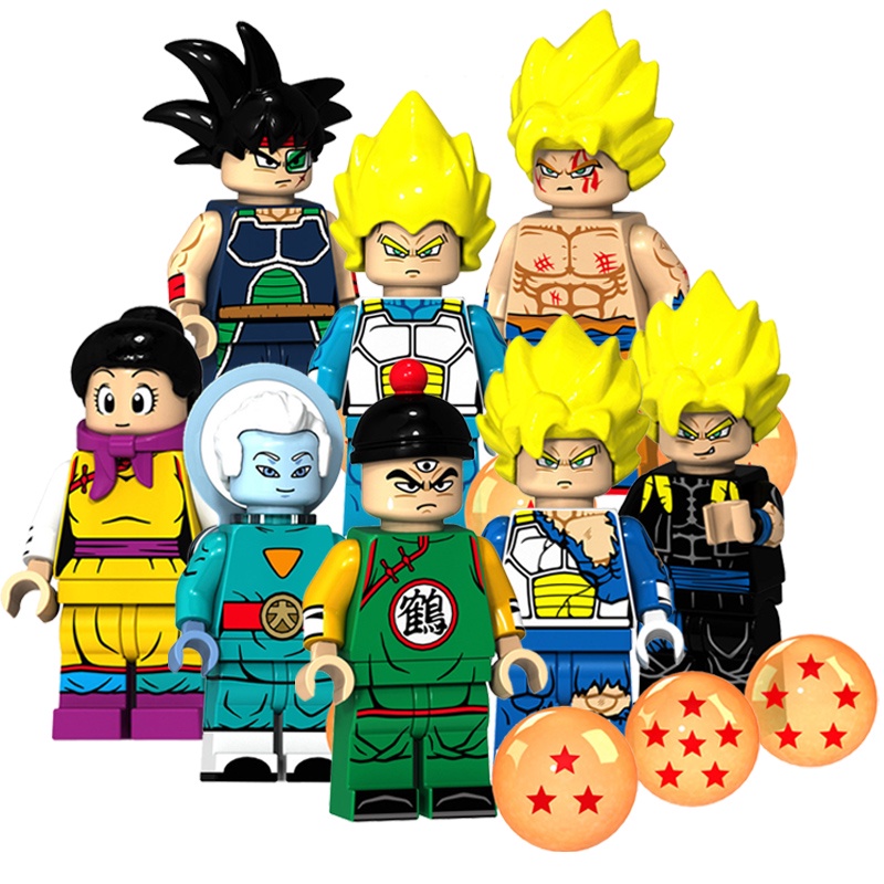 DBZ Anime Series Dragon Son Goku Gohan Raditz Vegeta Ball Mini Building ...