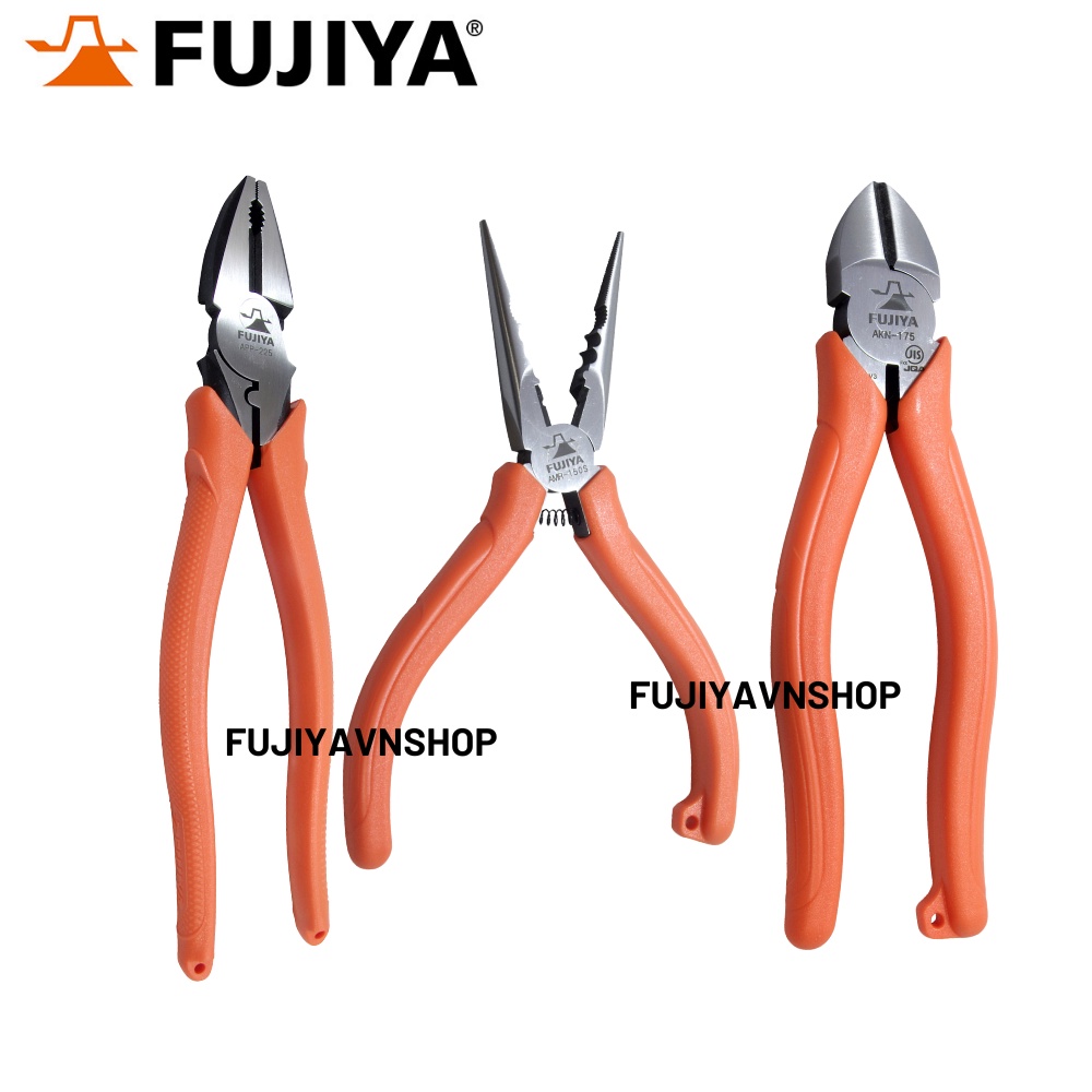COMBO 1 Kìm nhọn đa năng Fujiya AMR-150S VÀ 1 Kìm cắt chéo Fujiya AKN ...