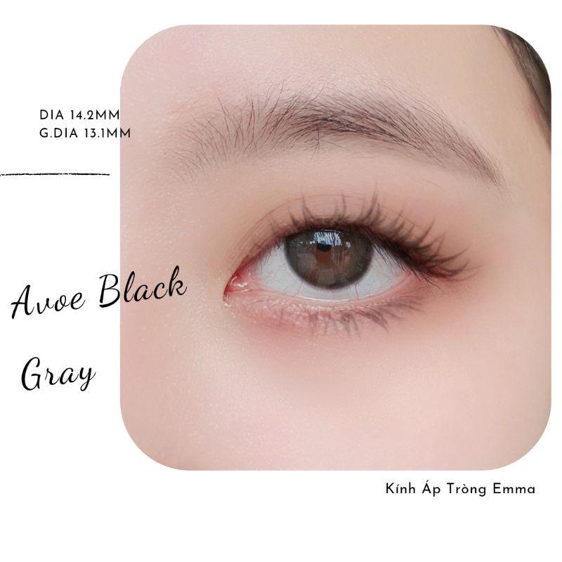 Kính áp tròng avoe black x gray | lens xám tây | Choco lens | Shopee ...