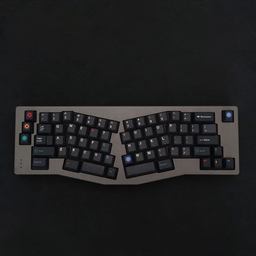 Gmk RETRO DARK LIGHTS Keycaps Cherry Profile MX PBT DYE-SUB Keycaps cho ...