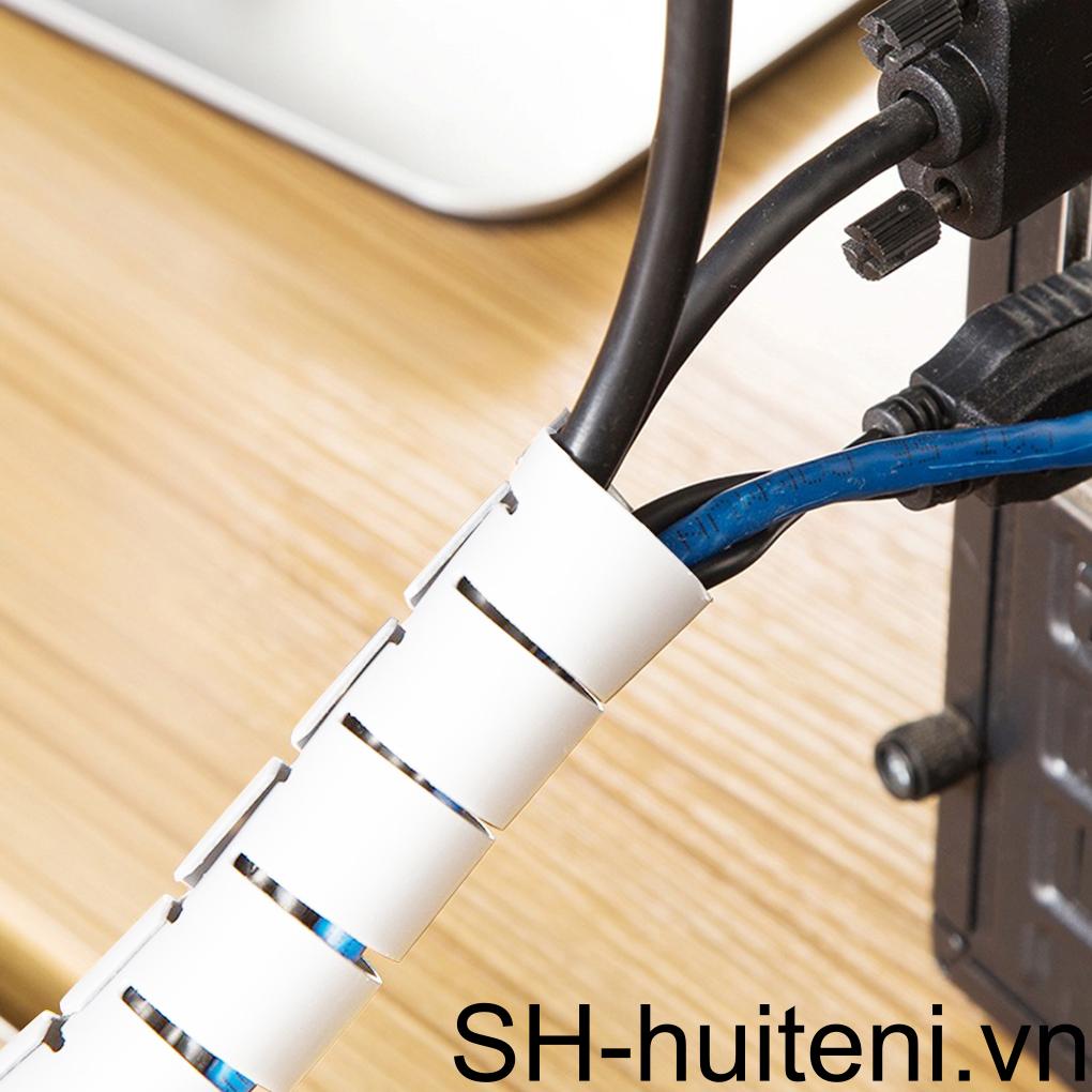 1/10 1\ 5/2m Flexible Spiral Cable Organizer Storage Pipe Cord ...
