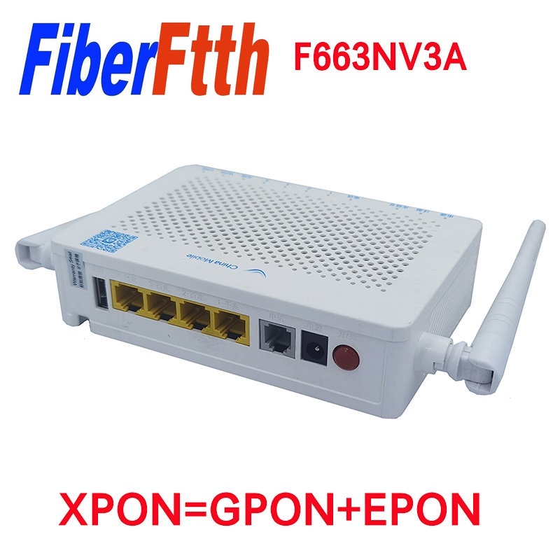 Dây Cáp GPON EPON ONU F663NV3A 1GE + 3FE + 1TEL + 1USB + WiFi Phiên Bản ...