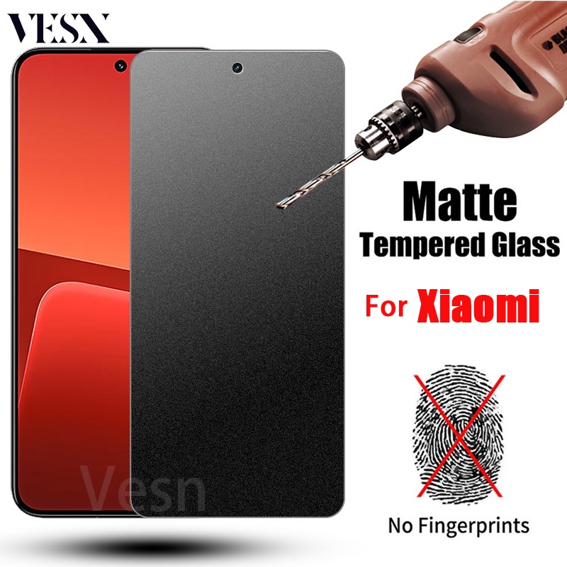 Kính cường lực chống vân tay mồ hôi màu nhám Cho Xiomi Xiaomi Mi 15 14 14T 13T 13 12 12T 11 11T ...