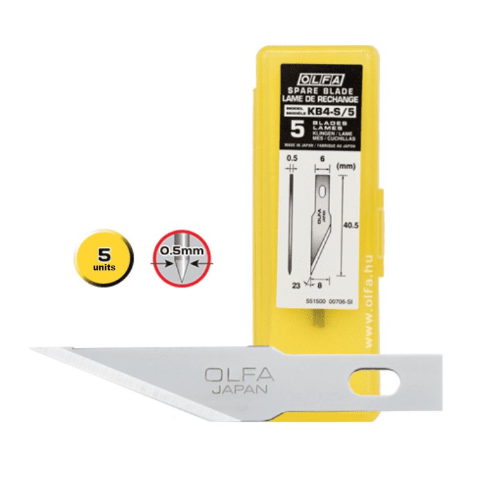 Hộp 5 lưỡi dao Olfa KB4-S/5 (loại 6mm) | Shopee Việt Nam