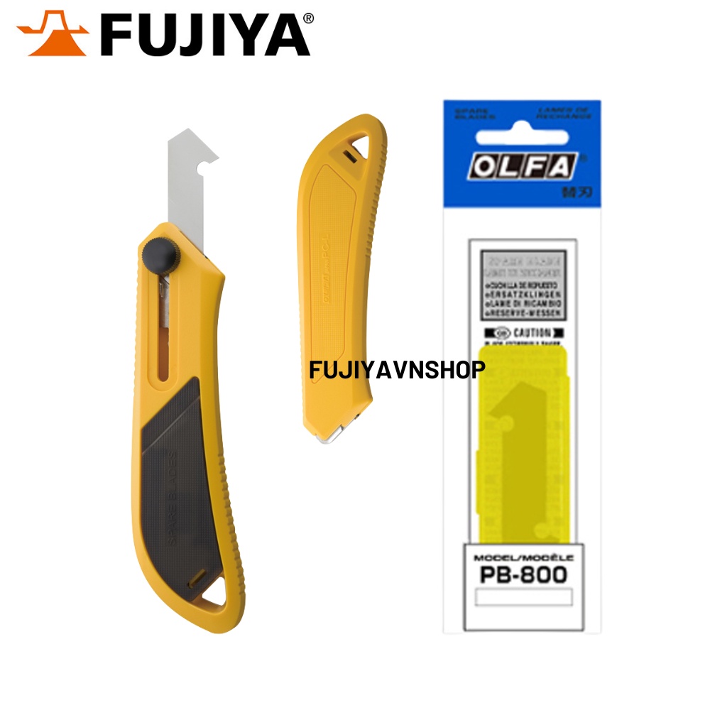 COMBO 1 Dao cắt nhựa và formica OLFA - PC-L VÀ 1 Hộp Lưỡi dao thay thế OLFA - PB-800 (3 lưỡi ...