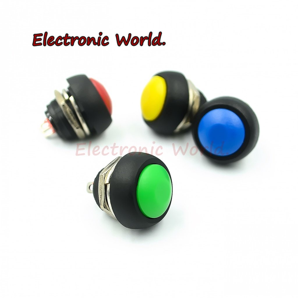 5 cái pbs-33b 12mm không thấm nước nút nhấn tạm thời tắt - (bật) tự trả ...