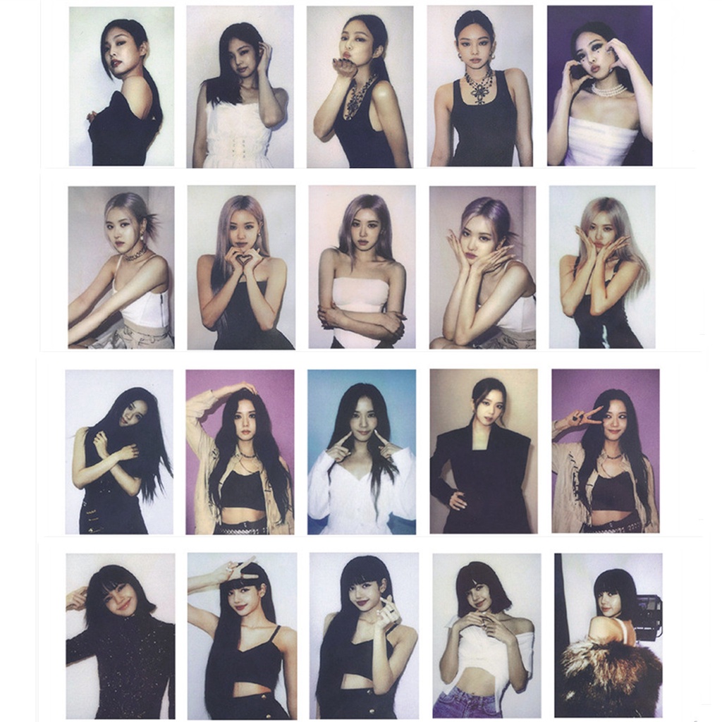 5 Cái / bộ BP Album Lightstick Photocards LISA ROSE JENNIE JISOO Lomo ...