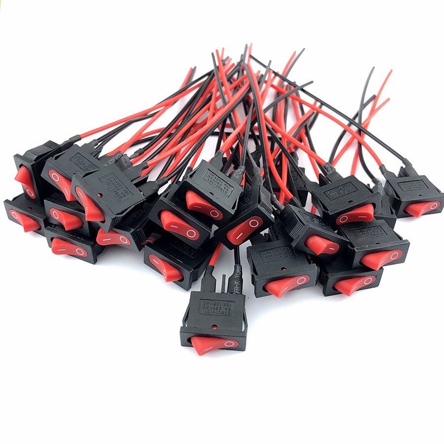 Combo 100 - 50 Công tắc on/off 2 chân gắn đèn trợ sáng | Shopee Việt Nam