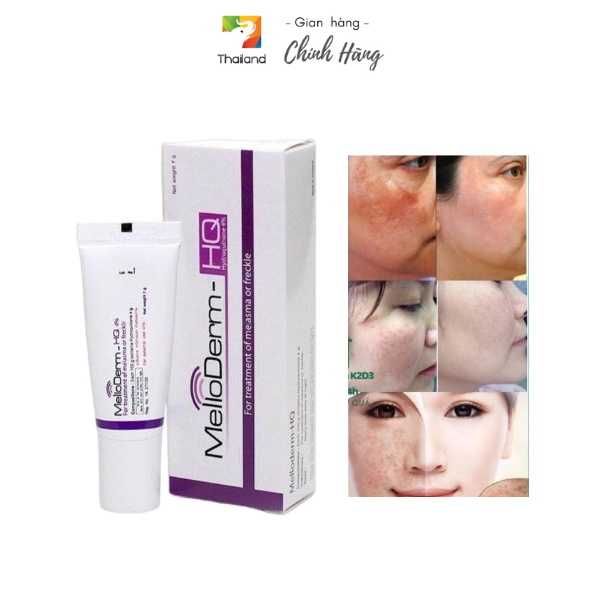 MelloDerm - HQ 4% Thái Lan kem giảm nám, tàn nhang, đồi mồi, thâm do ...
