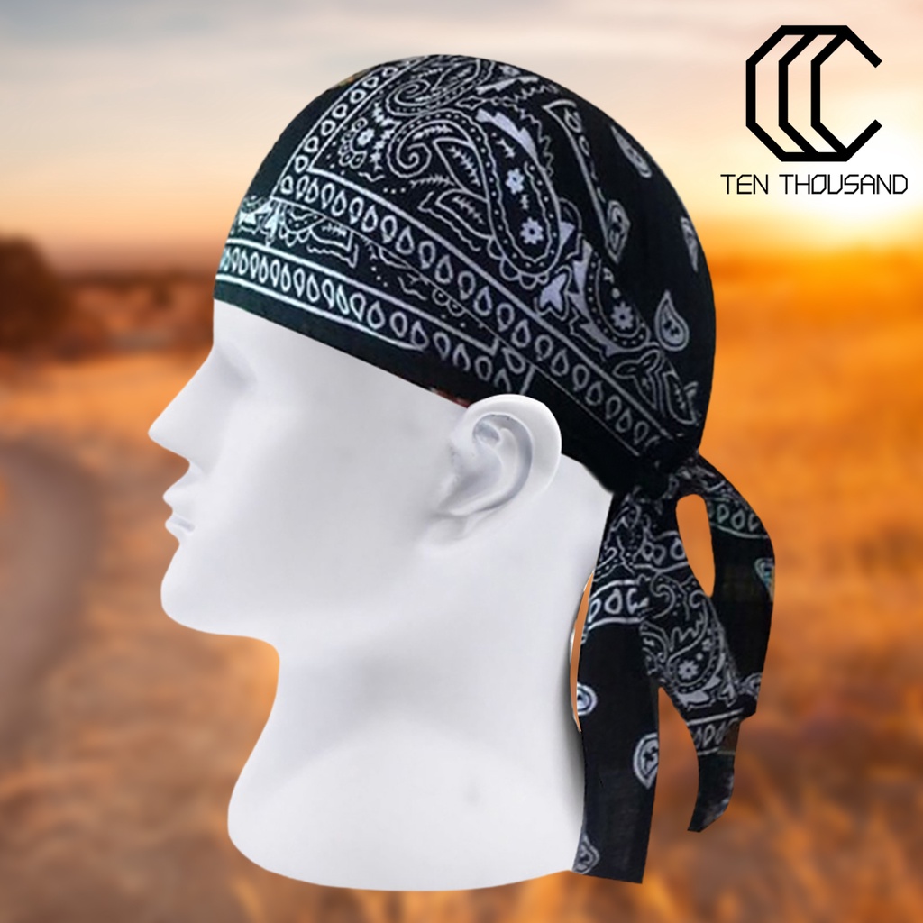 [TT]☼Adult Men Paisley Print Motorcycle Wrap Biker Hat Bandana ...