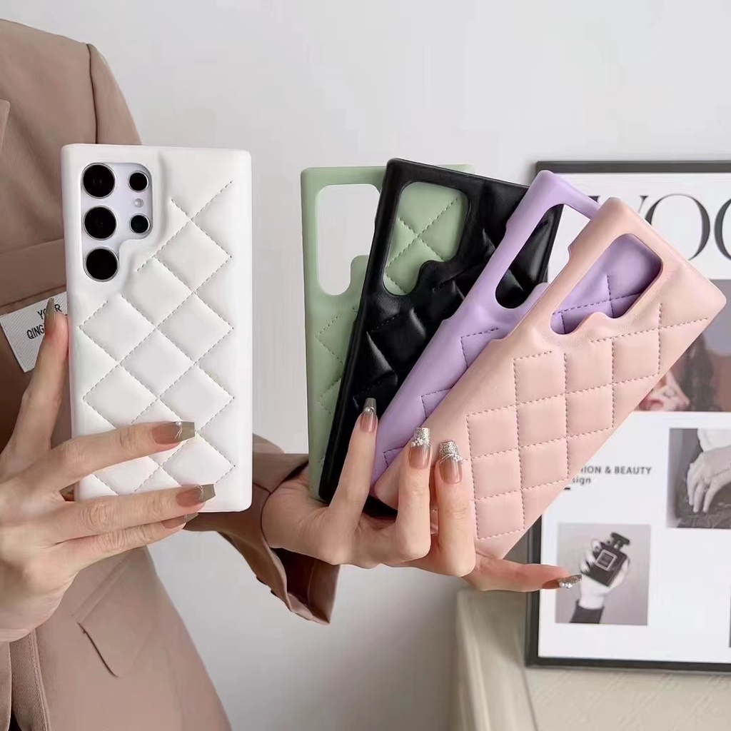 Ốp Da Kim Cương Phong Cách Thời Trang Cho Samsung Galaxy S24ultra S23ultra S23 S24 Plus S23 ...