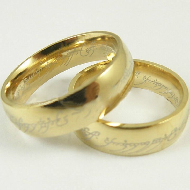 8mm Lord of the Rings The One Ring Lotr Stainless Steel Fashion Mens ...