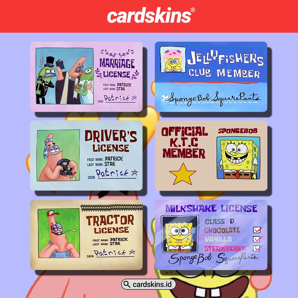 Skin Card, ATM Chủ Đề SPONGEBOB EDITION 2 | Miếng Dán Thẻ ATM, Thẻ ...