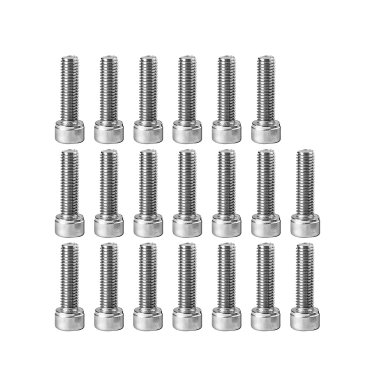 20pcs Furniture Stainless Steel Fasteners Standard Industry Cylinder ...