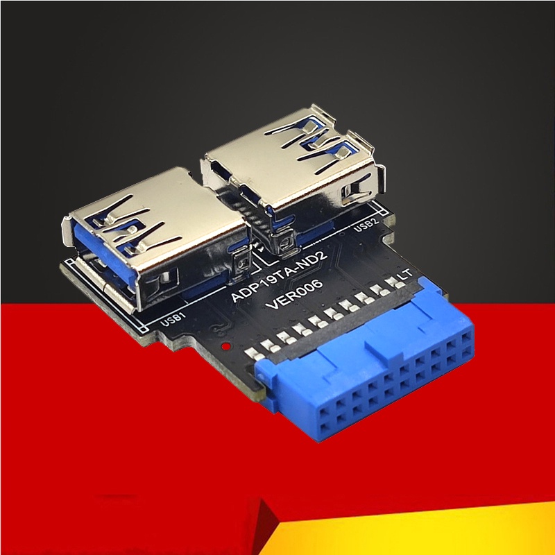 Bộ chuyển đổi 19pin sang usb kép hình nón đầu nối usb bo mạch chủ 19pin ...