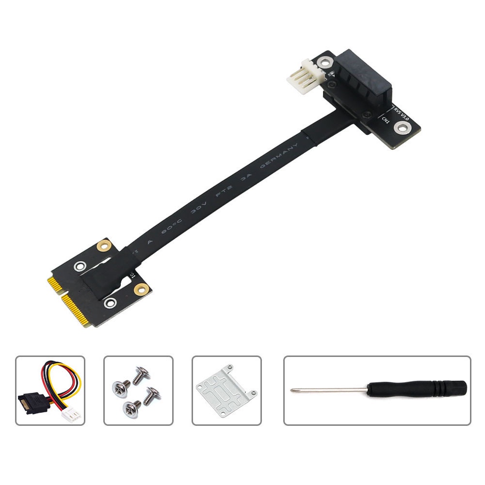 Thêm Thẻ 270 độ Mini Pcie Sang Pci E 1x Cáp Chuyển đổi Mini Pci Express