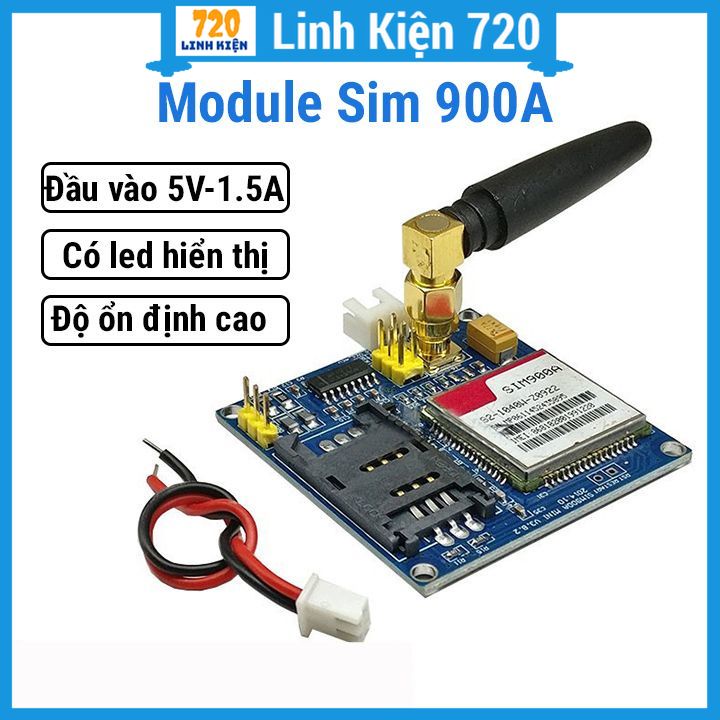 Module SIM 900A GSM GPRS TC35I 4.5V-5V tích hợp khe sim | Shopee Việt Nam