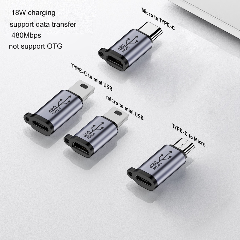 Exp Usb-C sang Micro Usb Mini Usb Adapter Type-C Nữ Sang Micro Usb Nam ...