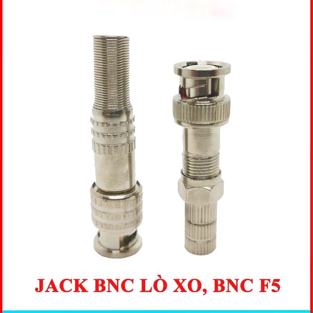 Jack BNC F5/BNC lò xo loại tốt, giắc tín hiệu cho camera, đầu ghi hình ...