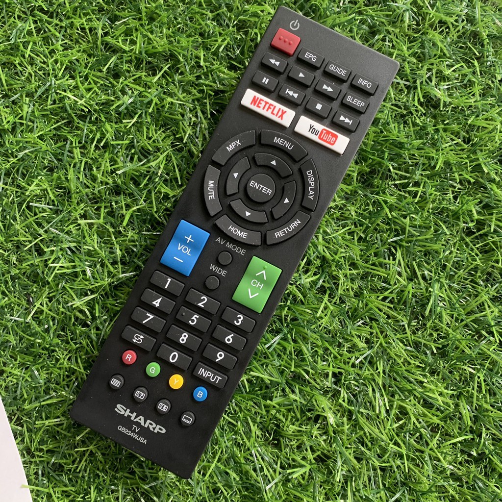 Điều khiển tivi Sharp GB234WJSA, remote mót bấm từ xa tv sharp smart ...