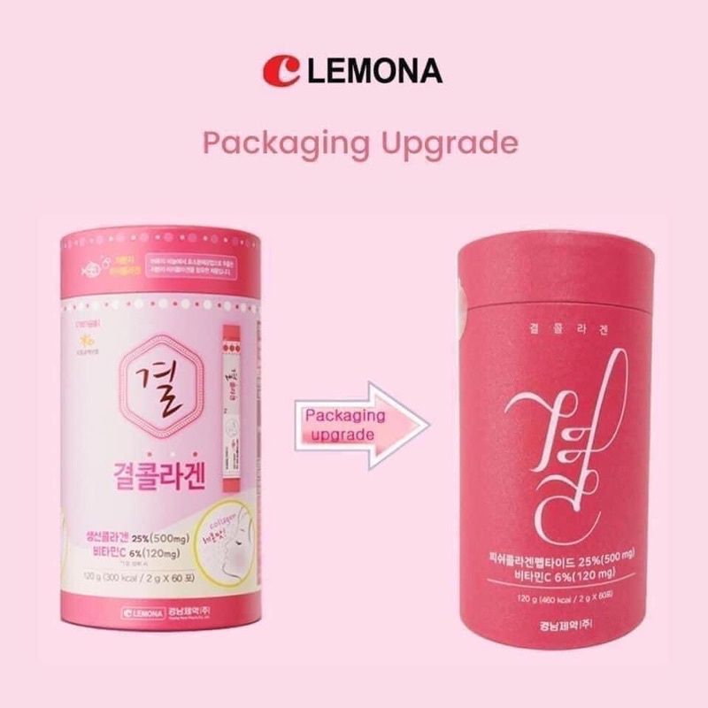 Bột Colagen Lemona Hàn Quốc hộp 60 gói x 2g - Bổ sung collagen hiệu quả - hoanggamkorea | Shopee ...
