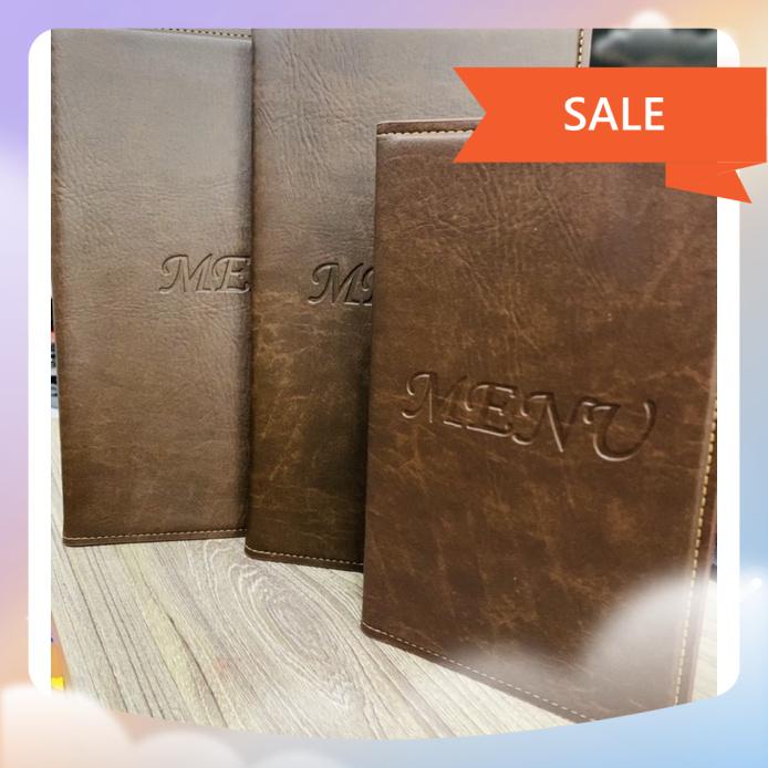 Menu bìa da cao cấp màu nâu,đen khổ A4-a5-trung-Menu bìa trong 2 lá 4 ...