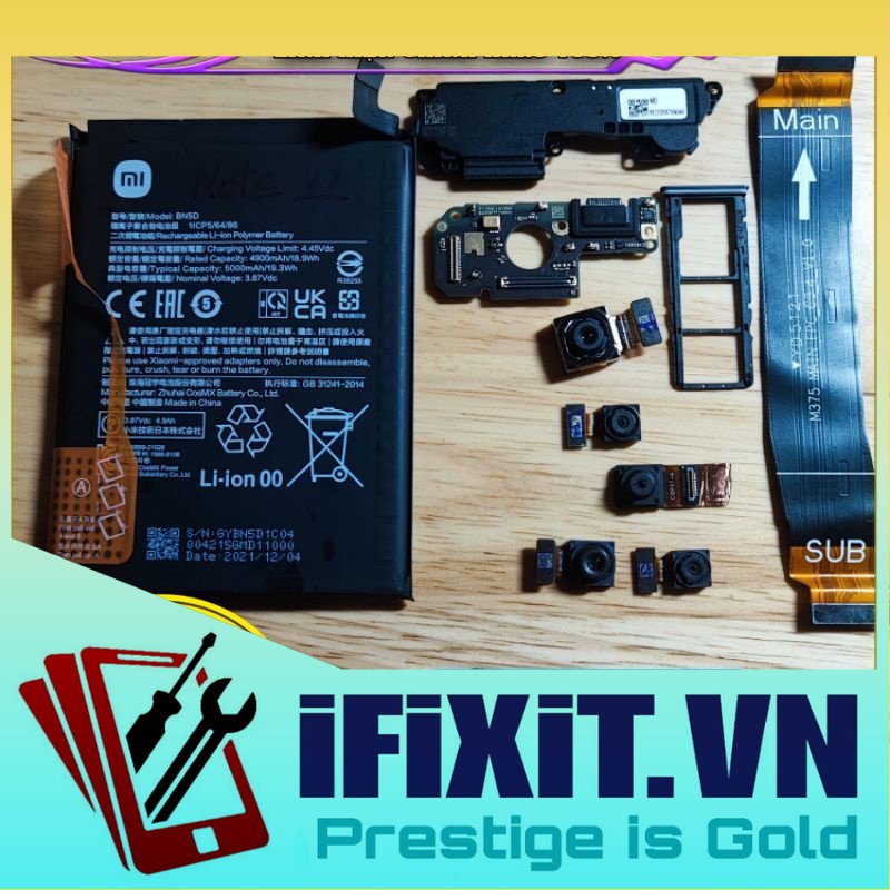 Linh Kiện Xiaomi Redmi Note 11 / Camera trước,Camera sau,main sạc,cáp ...