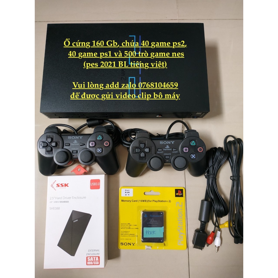 [HCM - Hỏa game] Ps2 ổ cứng 260 gb (có game 30 ps2 và 40 ps1, game nes) - Playstation 2, hàng ...