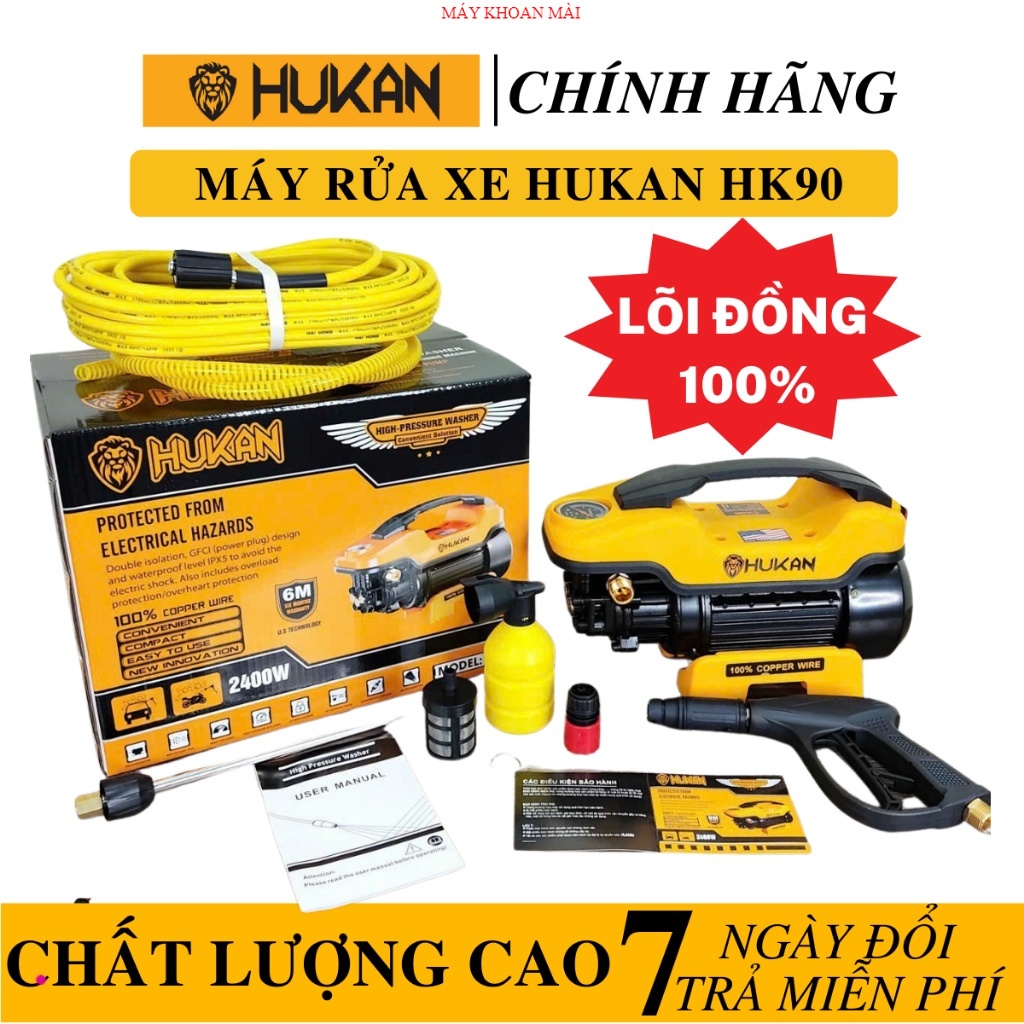 Máy rửa xe Hukan HK-90 / Máy xịt rửa điều hòa công suất lớn THÔNG SỐ KỸ THUẬT 2400w SIÊU MẠNH ...