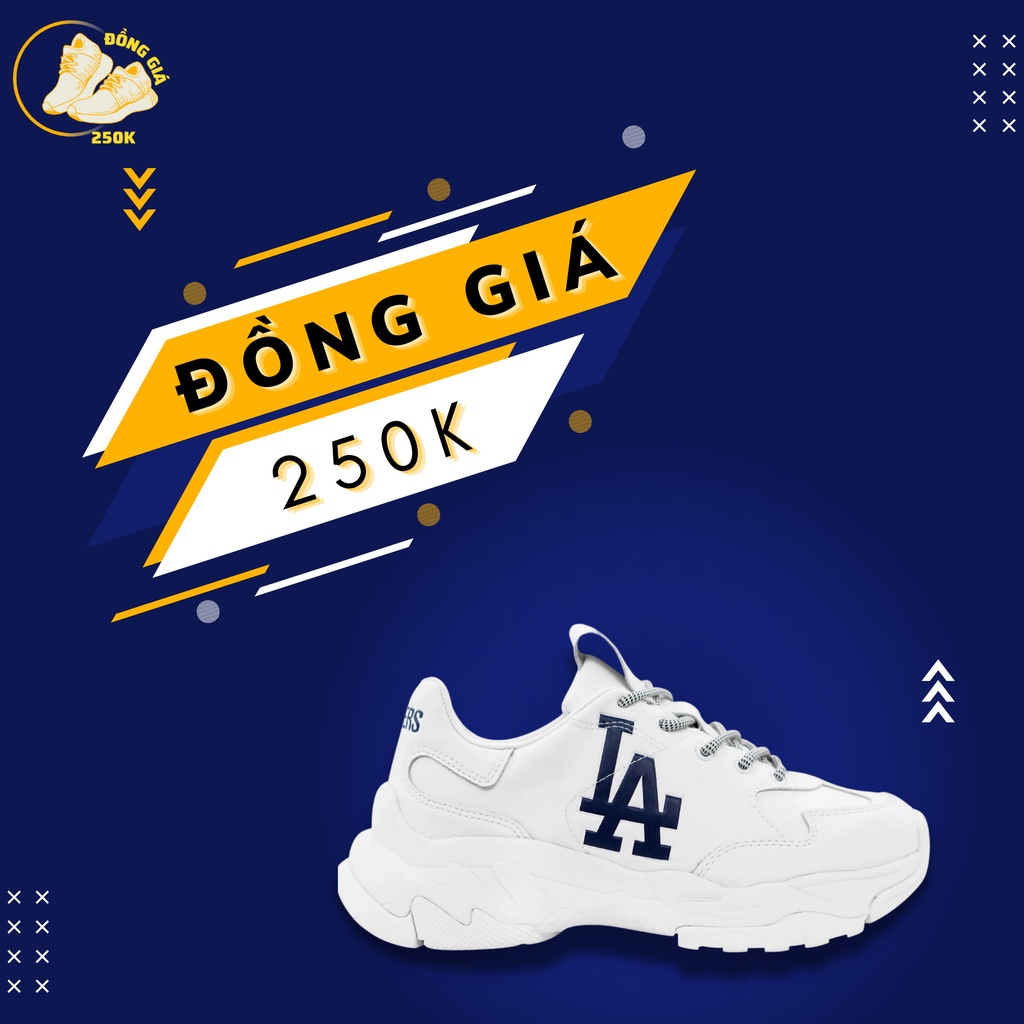 Giày thể thao MLB LA trắng hàng đế tách Full Box - Giày sneaker độn đế ...