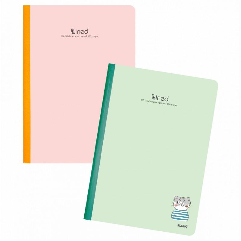 Vở Klong may dán gáy A4 giấy kẻ ngang 120-300-500 trang bìa cute giấy ...