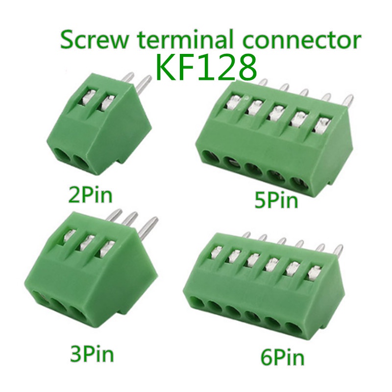 Set 5 / 10 Khối Đấu Nối Đầu Cuối KF128 2.54mm PCB 2P 3P 4P 5P 6P 7P 8P 9P 10P 12P 16 Pin 150V 6A ...