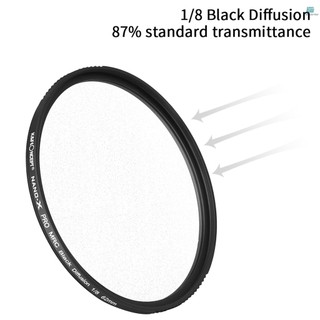 K&F CONCEPT Soft Focus Filter Diffusion Filter Lens Black Mist 1/8 with ...