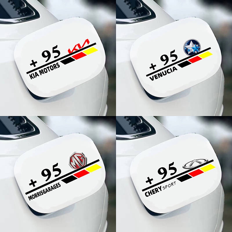 Automotive Fuel Tank Cap Stickers 92#95# Refueling Number Prompt ...