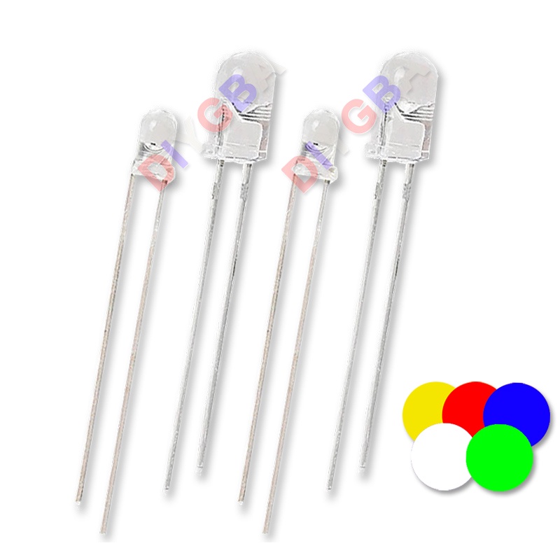 Set 100 Đèn Led Tròn 3MM 5MM F3 F5 Chuyên Dụng | Shopee Việt Nam