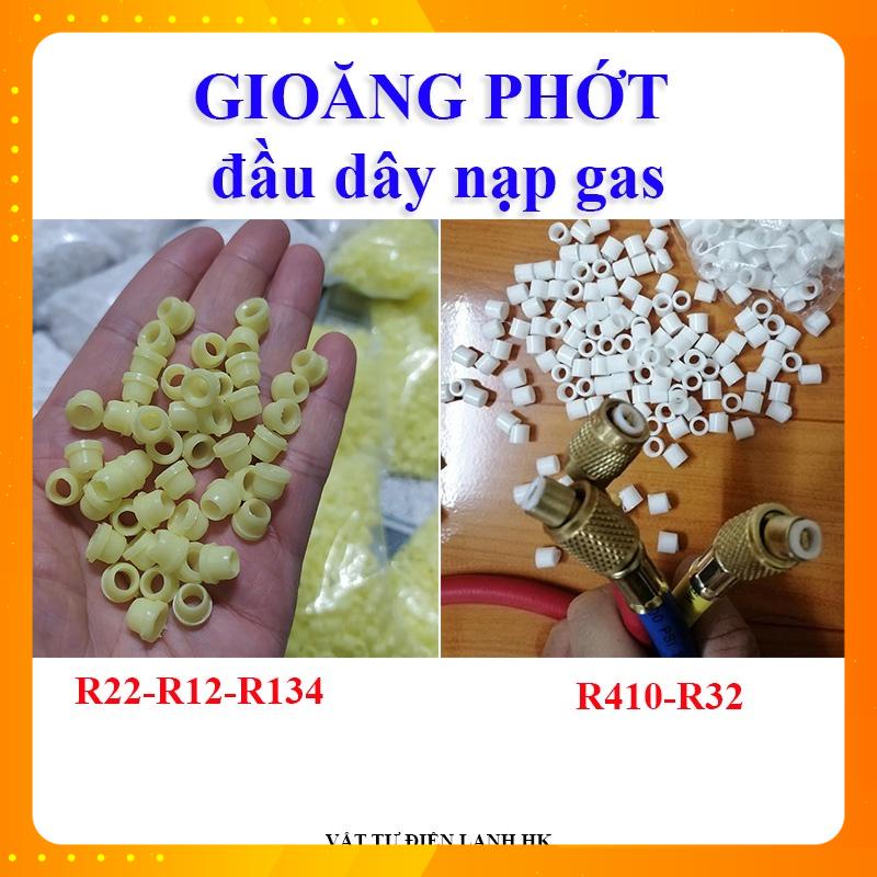 Ron dây nạp gas R22 R410, gioăng dây sạc gas lạnh R12 R134 R600 R32- zoang phớt làm kín đầu dây ...