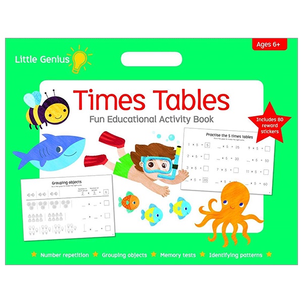 Little Genius: Times Table Fun Educational Activity Book | Shopee Việt Nam