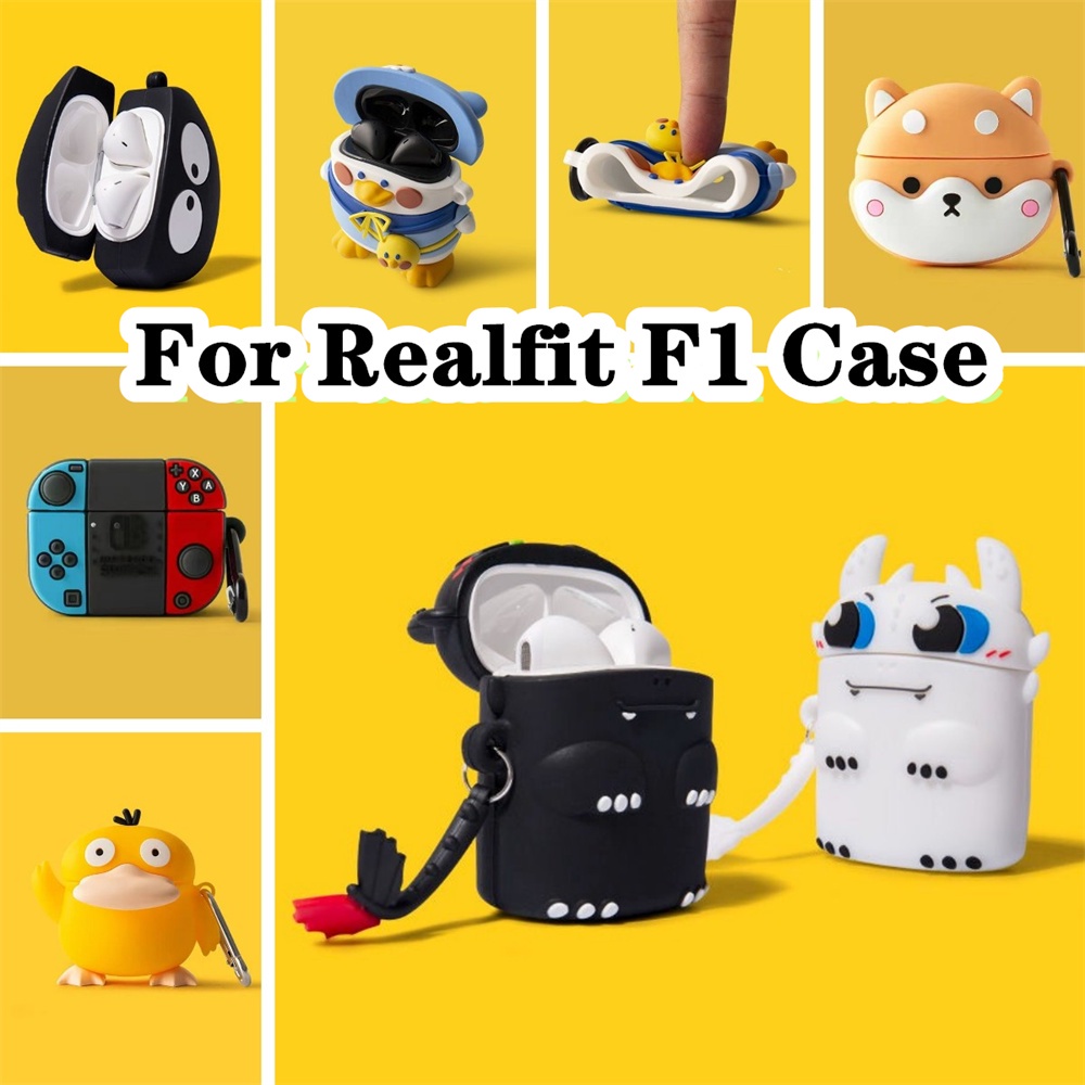 Vỏ Bọc Hộp Sạc Tai Nghe realfit f1 realfit f1 Mềm Họa Tiết Hoạt Hình ...