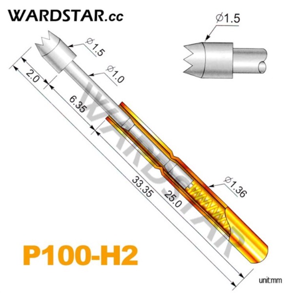 Kim test mạch (Pogo pin) P100-H2 (Cái) | Shopee Việt Nam