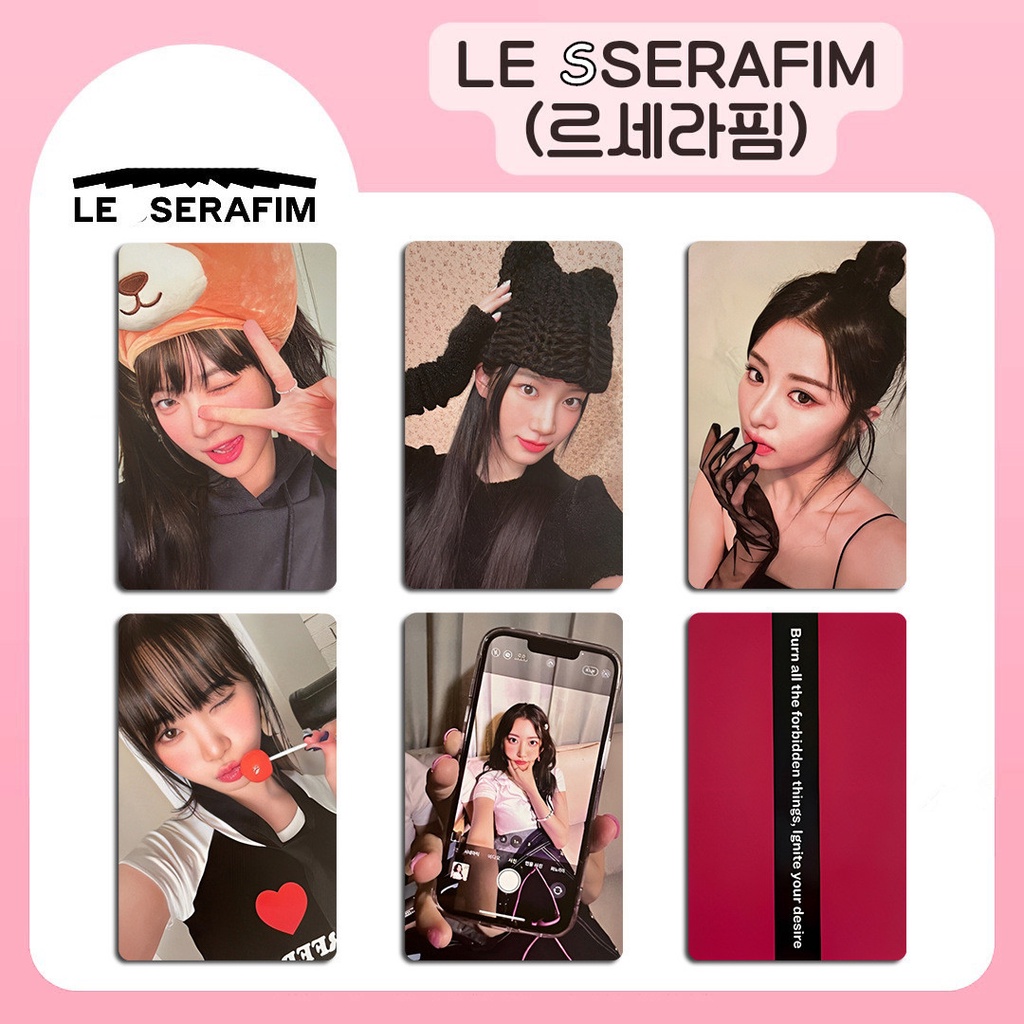 Set 5 Tấm Ảnh Lomo Card Lesserafim Kpop Đặc Biệt | Shopee Việt Nam