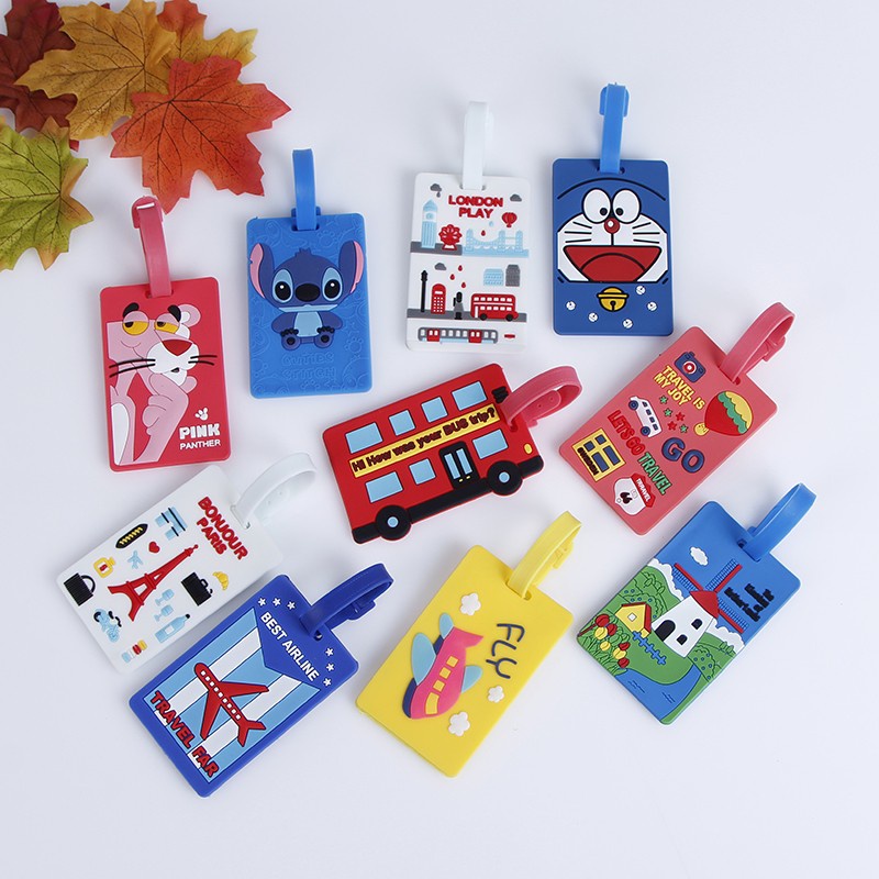 Thẻ name tag gắn vali hành lý hình chữ nhật tránh thất lạc đồ dùng đi ...